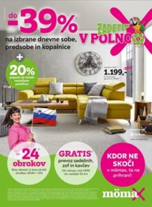Momax katalog Do -39% na izbrane dnevne sobe, predsobe in kopalnice